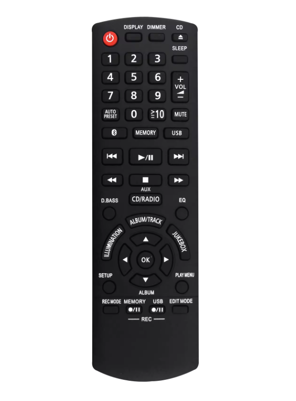 N2QAYB001094 Replacement Remote for Panasonic CD Stereo Systems