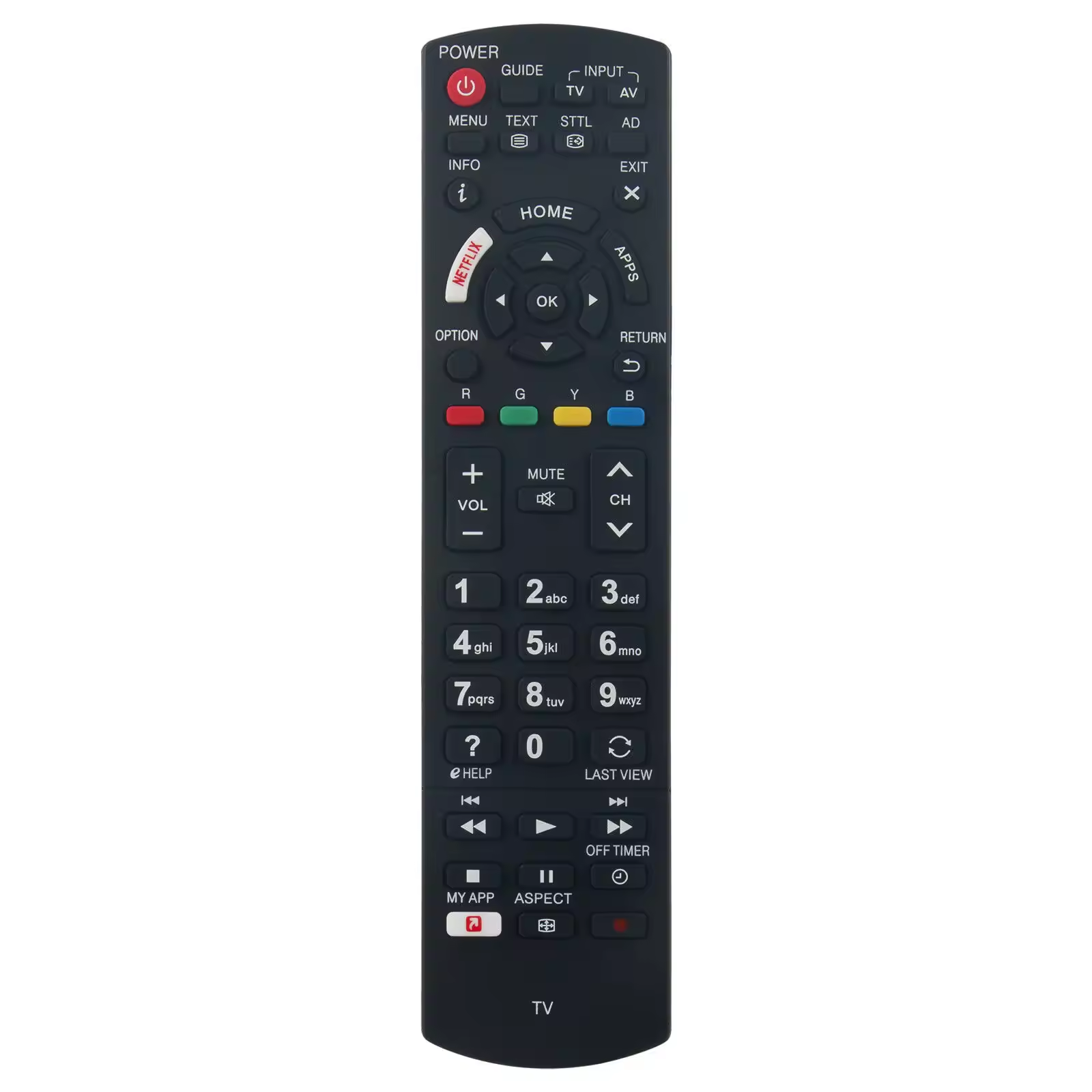 N2QAYB001188 Replacement Remote for Panasonic Televisions