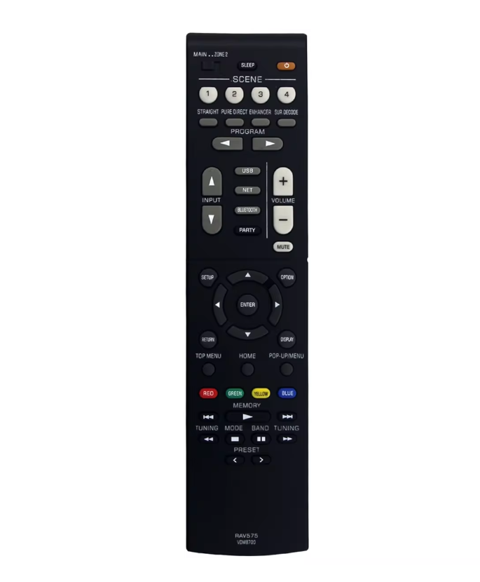 RAV575 VDM8700 Replacement Remote For Yamaha AV Receivers