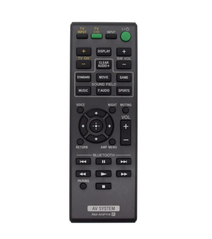 RM-ANP114 Replacement Remote for Sony Sound Bars