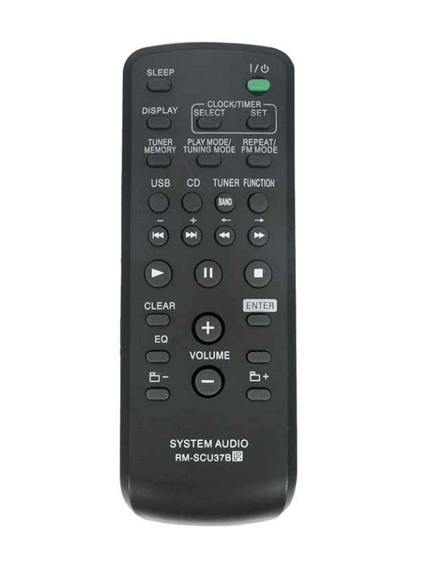 RM-SCU37B Replacement Remote for Sony Audio Systems