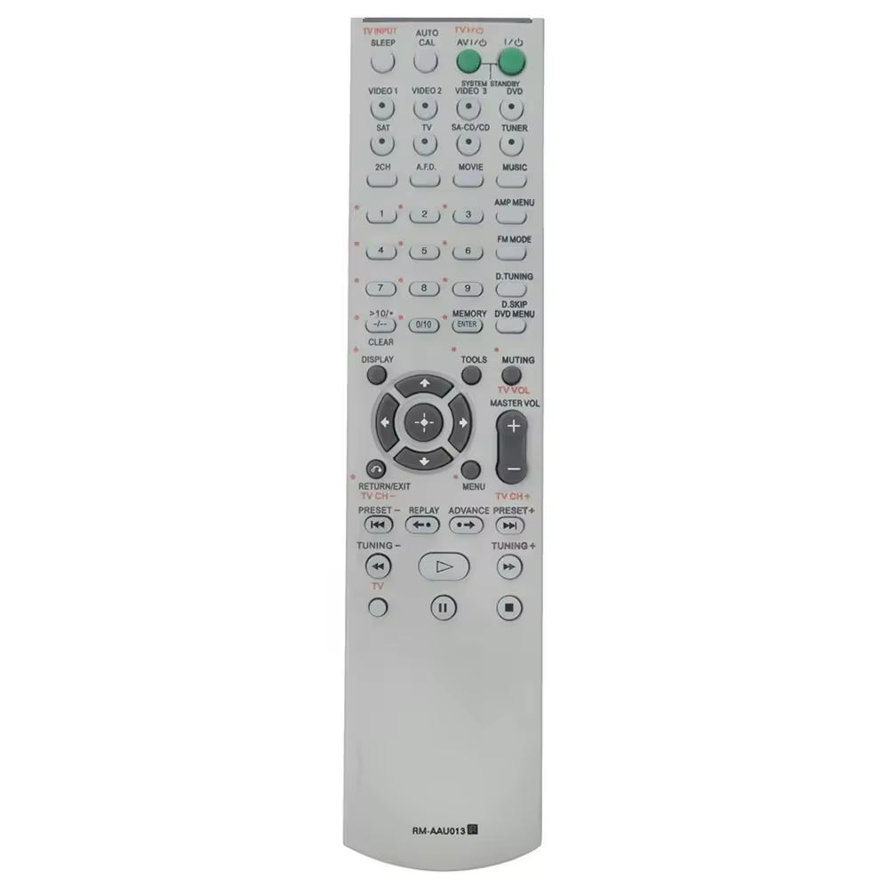 RM-AAU013 Replacement Remote for Sony AV Receivers