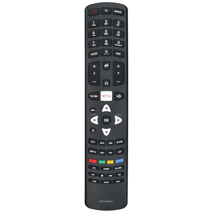 RC3100A01 Replacement Remote for TCL Televisions