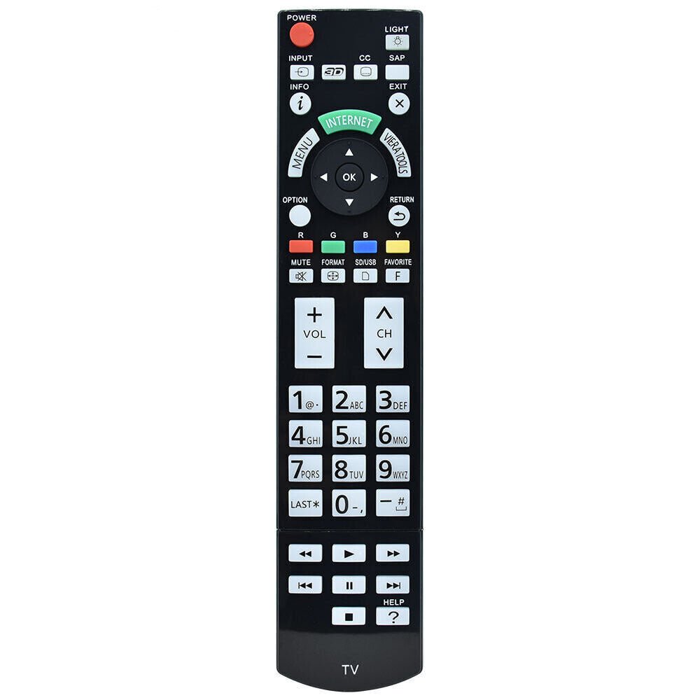 N2QAYB000703 Replacement Remote for Panasonic Televisions TC-P60ST50 T