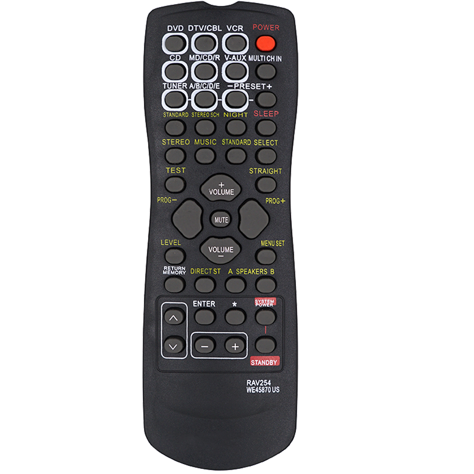 RAV254 Replacement Remote for Yamaha AV Receiver